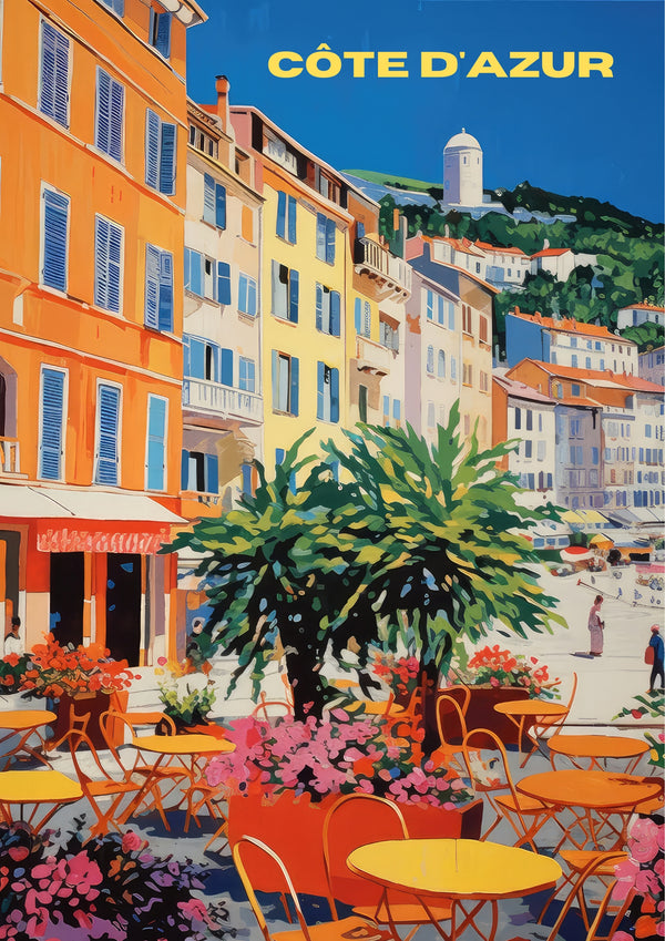 Côte D'Azur vol2. French 60s Style Art Print – Urban Lemon Co.